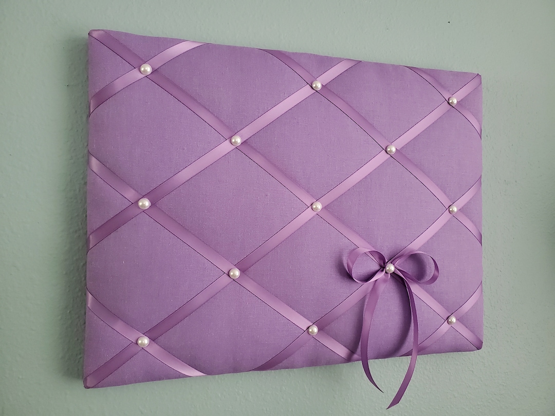 16x12in Light Purple Fabric Memo, Photo, Vision Board - Etsy