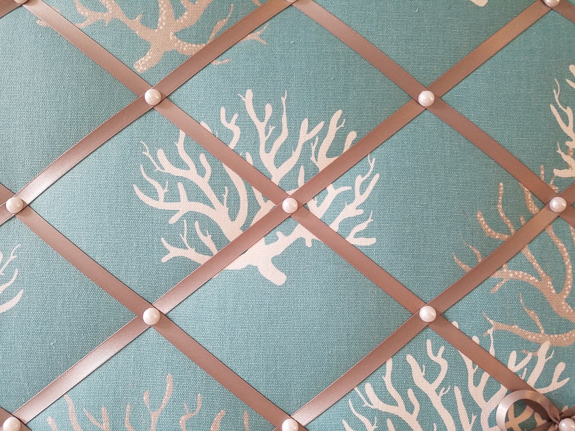 Ocean Themed Fabric Memo Photo Vision Board - Etsy