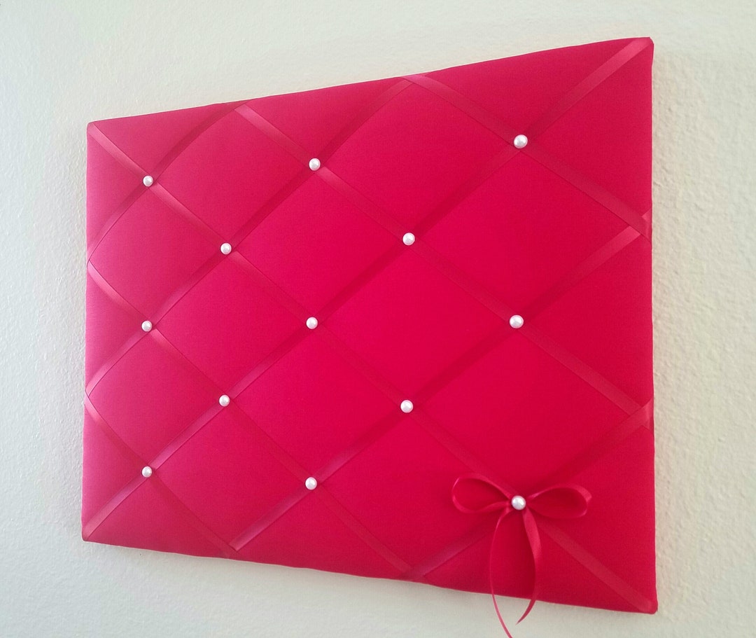 20x16in Red Fabric Memo, Photo, Vision Board - Etsy