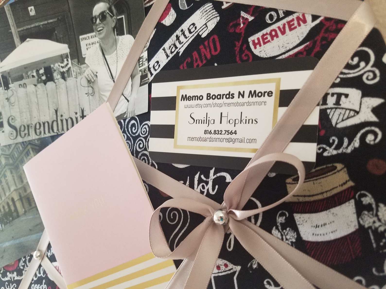 Coffee Themed Fabric Memo / Photo / Vision Board | Etsy