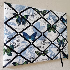 Butterflies Themed Fabric Memo, Photo, Vision Board - Etsy