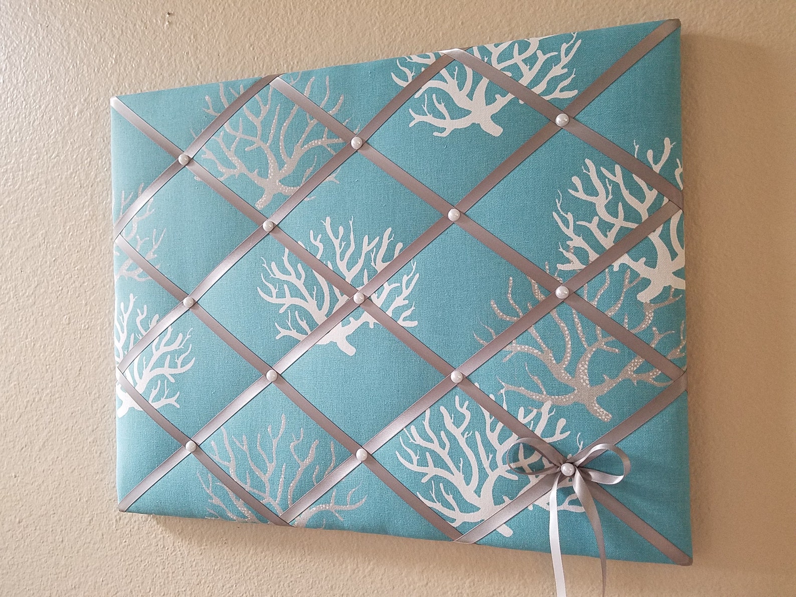 Ocean Themed Fabric Memo Photo Vision Board - Etsy