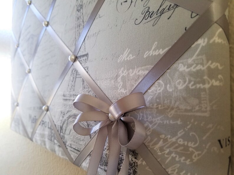 Paris Themed Fabric Memo / Photo / Vision Board - Etsy