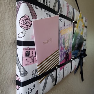 20x10in Paris Themed Fabric Memo, Photo, Vision Board - Etsy