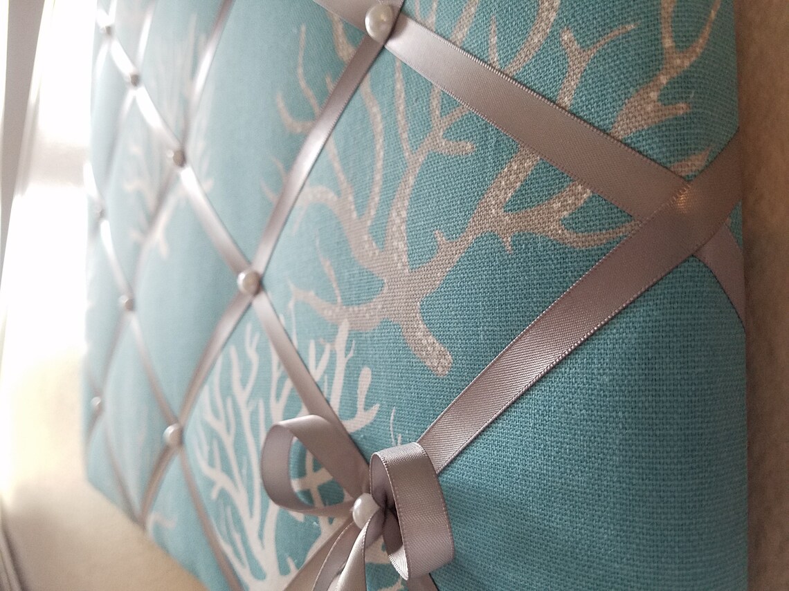 Ocean Themed Fabric Memo Photo Vision Board - Etsy