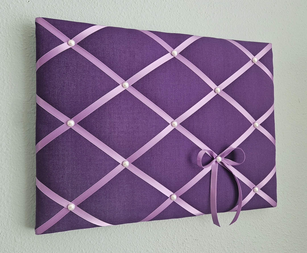 16x12in Purple Fabric Memo, Photo, Vision Board - Etsy
