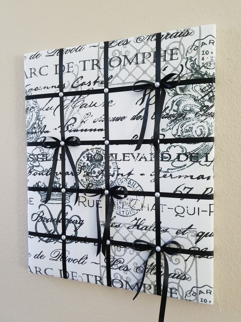 Paris Themed Fabric Memo Photo Vision Board | Etsy