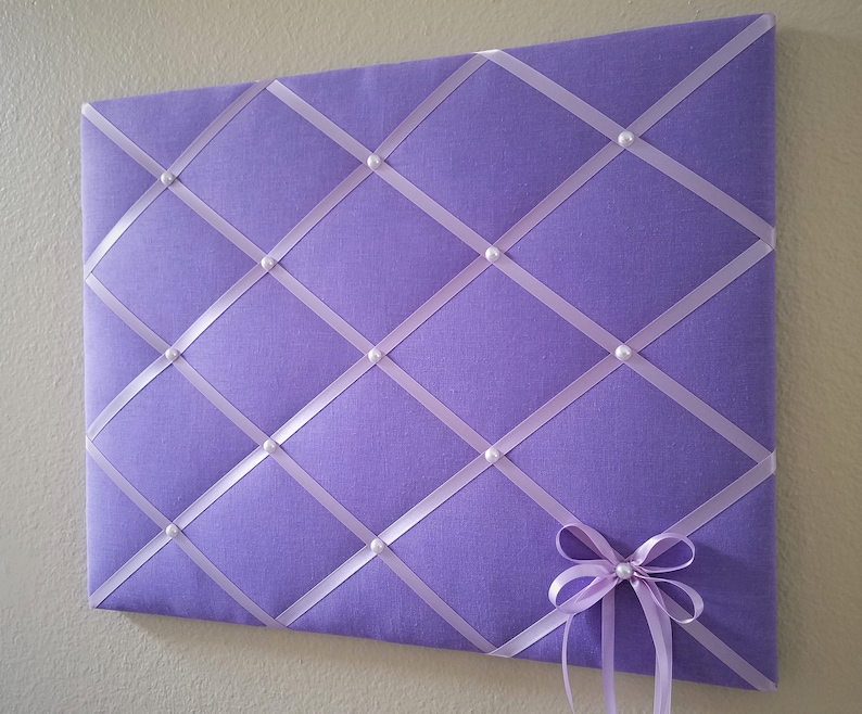 Light Purple Fabric Memo Photo Vision Board - Etsy