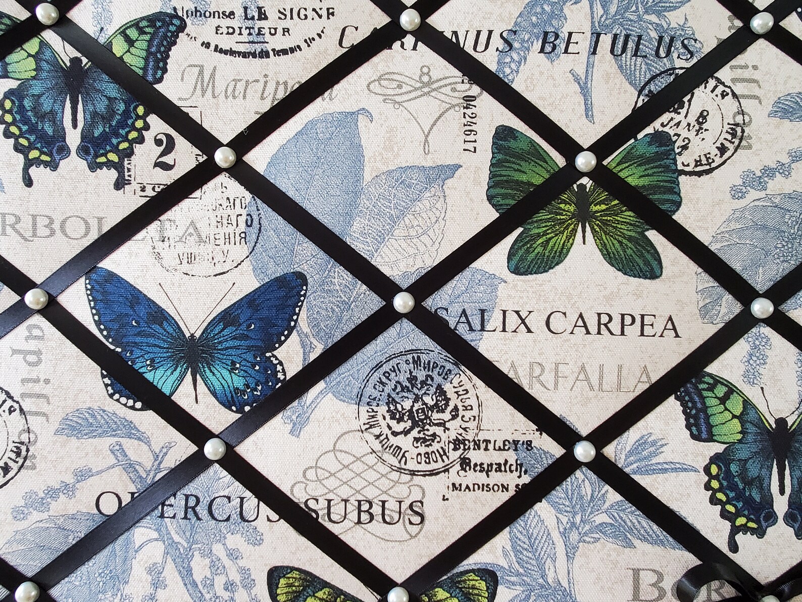 Butterflies Themed Fabric Memo / Photo / Vision Board - Etsy