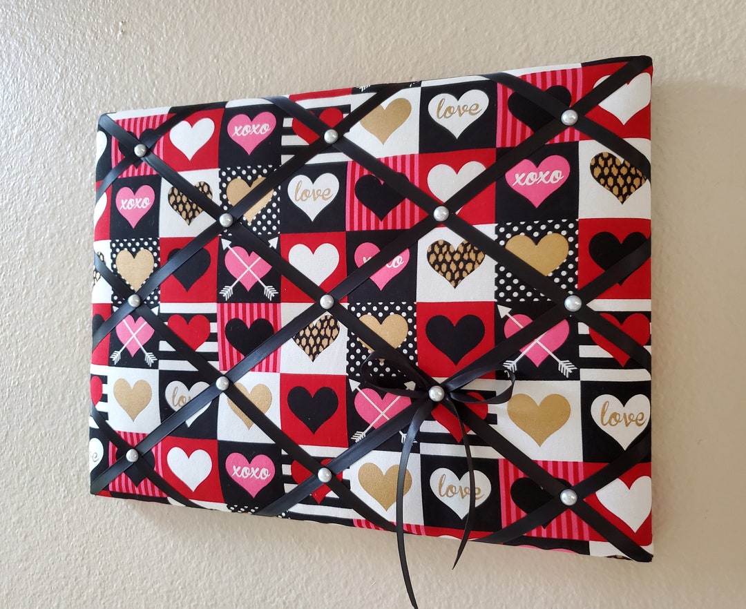 16x12in Love Themed Fabric Memo, Photo, Vision Board - Etsy