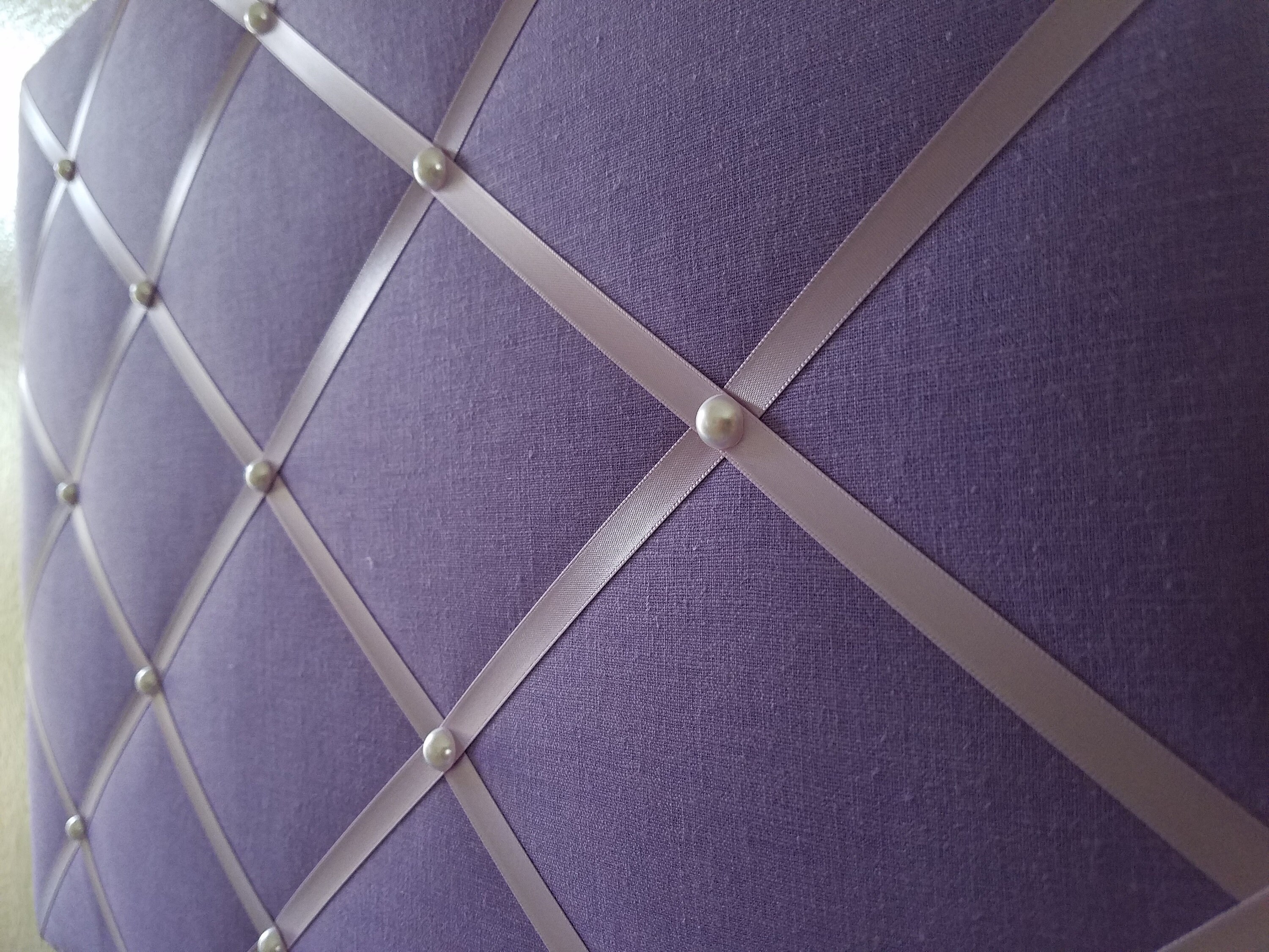 Light purple fabric memo photo vision board | Etsy