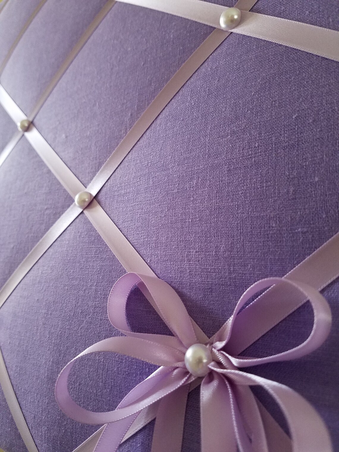 Light Purple Fabric Memo Photo Vision Board | Etsy
