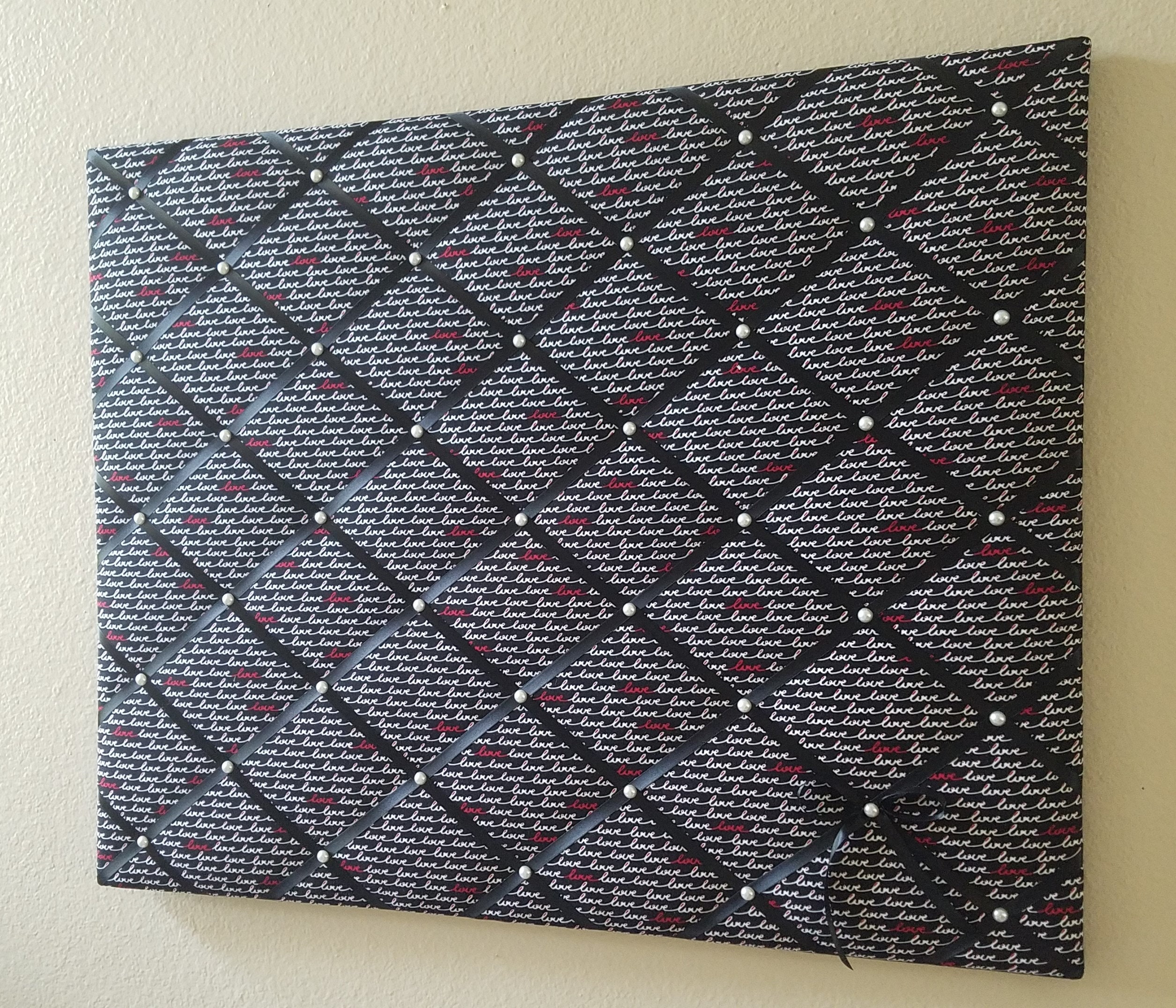 Large "love" Script Fabric Memo, Photo, Vision Board - Etsy