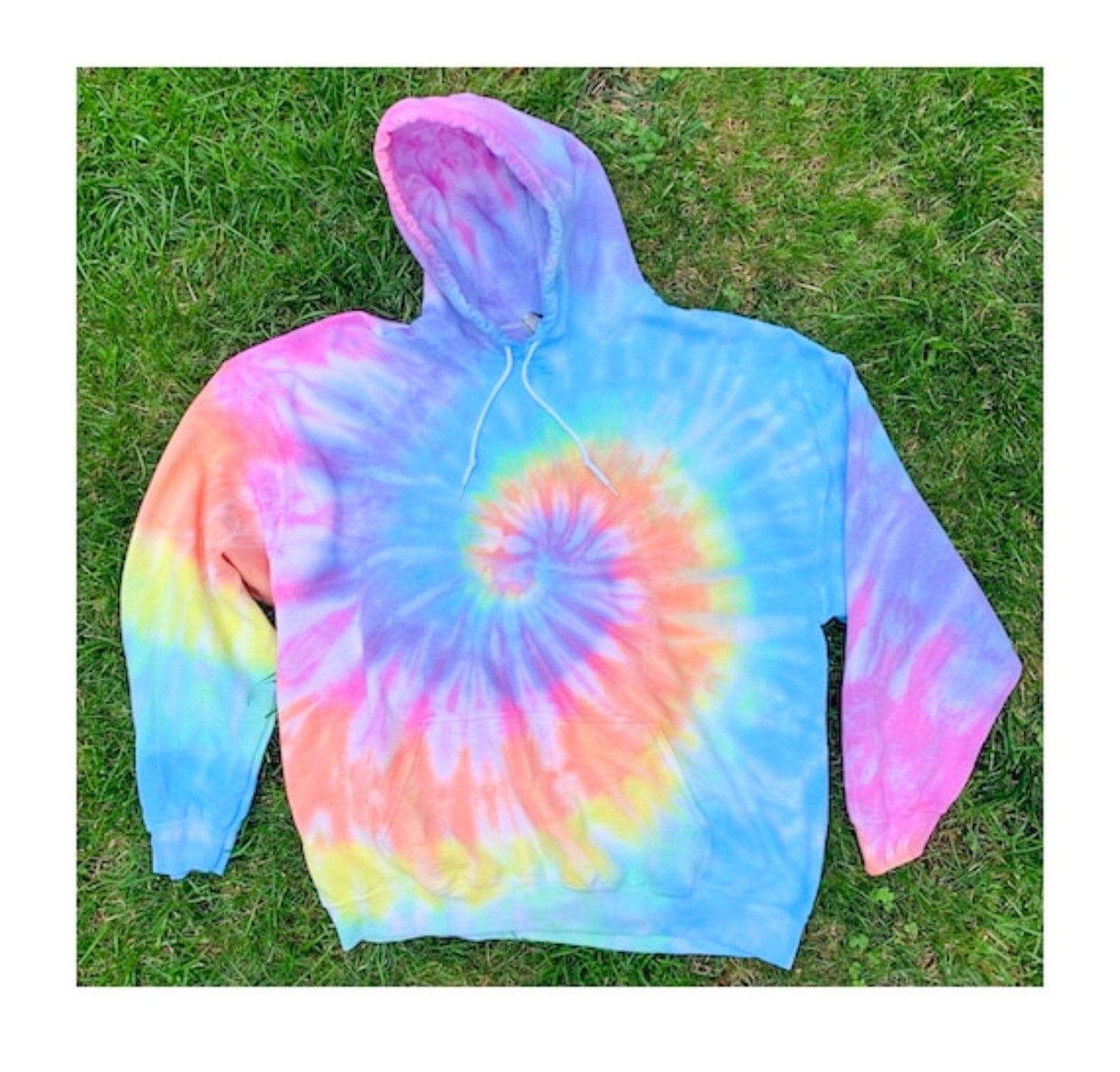 Tie Dye Hoodie Pastel Tie Dye Hoodie Pastel Sweatshirt Etsy