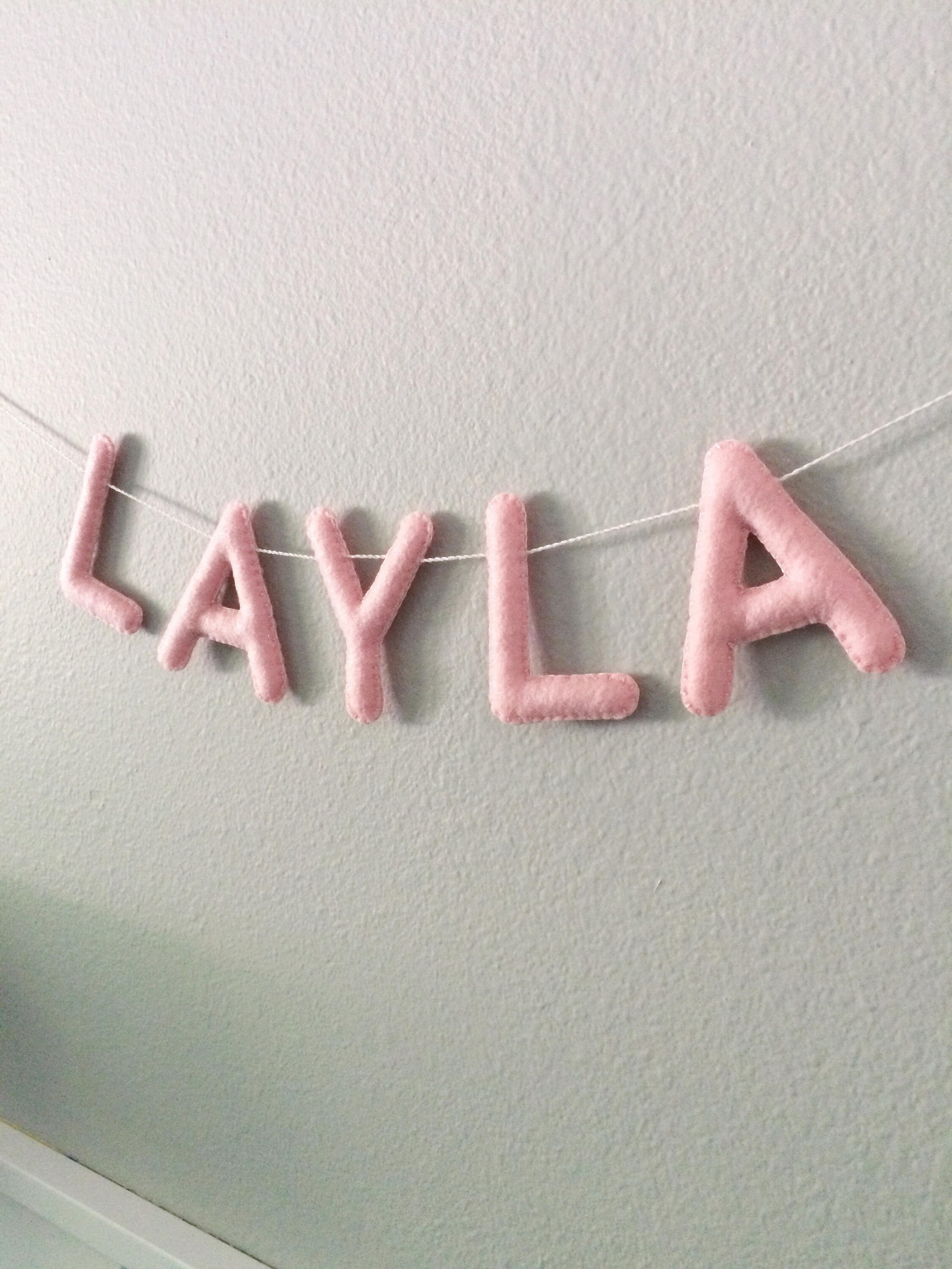 Name Garland, Customizable Felt Garland, Name Garland for Nursery, Felt ...