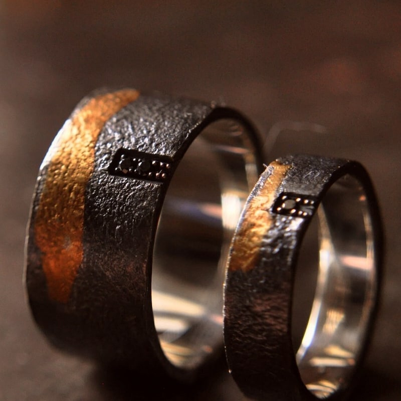 Rustic Wedding Band - Etsy