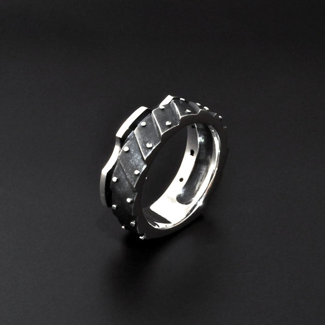 Unique Sterling Silver 925 Ring Band - Etsy