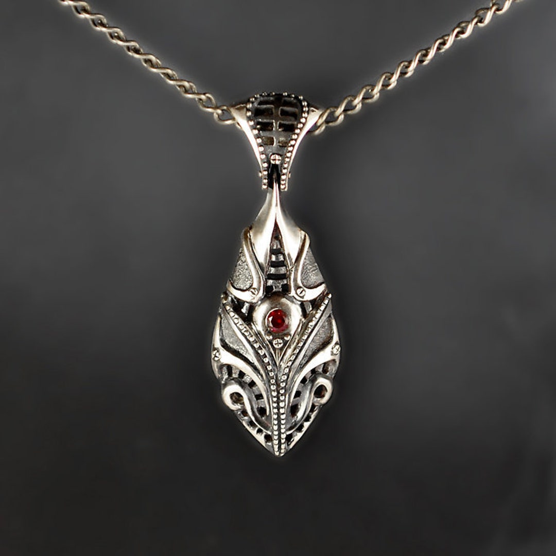 Unique Sterling Silver Fantasy Pendant "dwarwen" | Handmade Fine ...