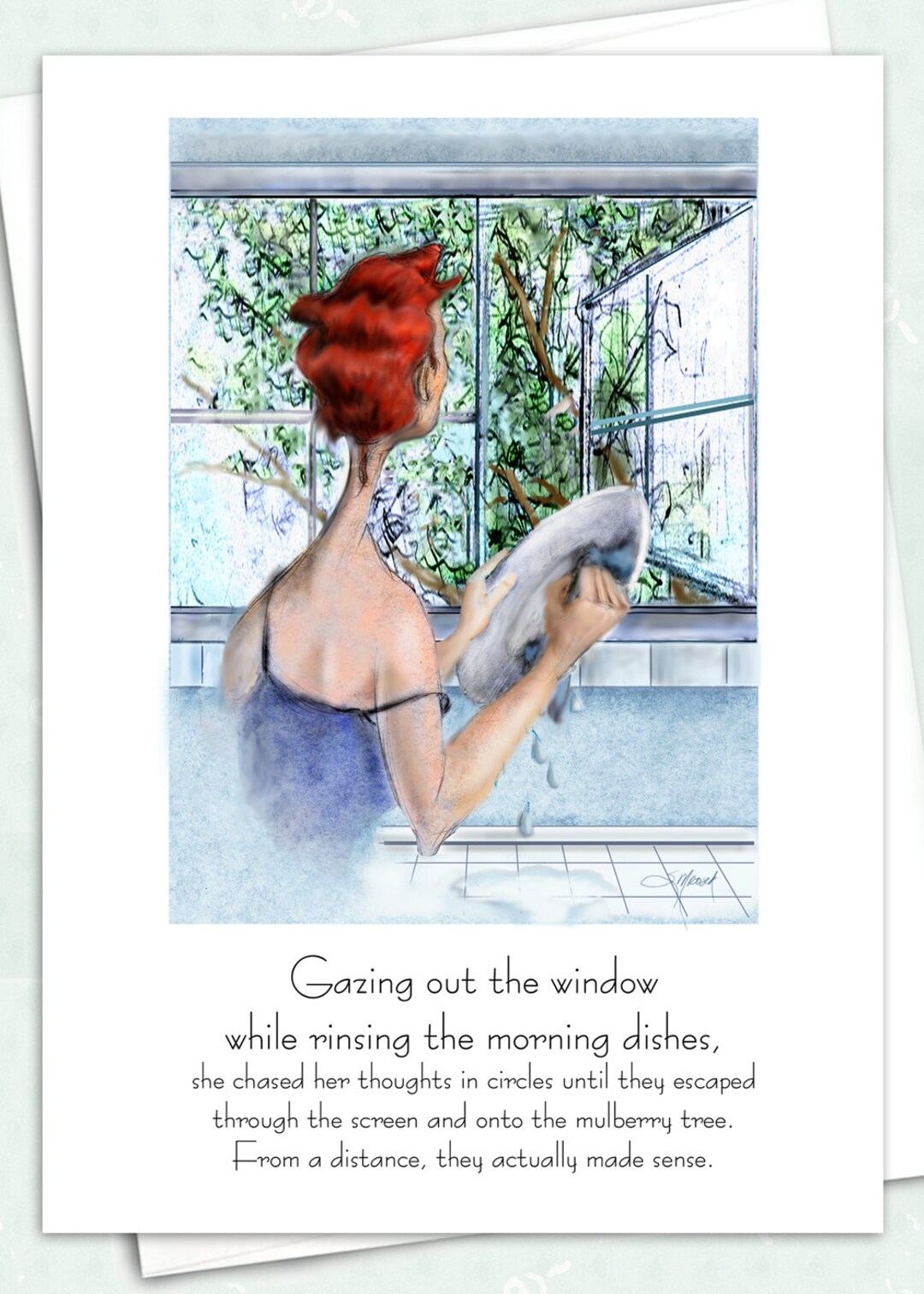 Women's Card, Original Card, Whimsical Card, Unique Card, Funny Card ...