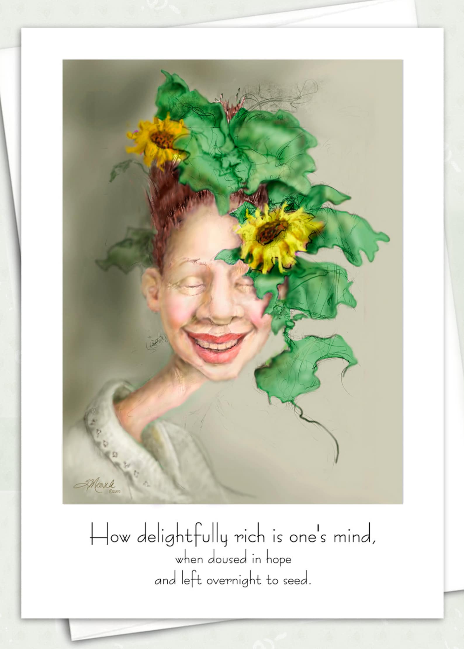 Women's Card, Girl's Card, Funny Card, Original Card, Art Card ...