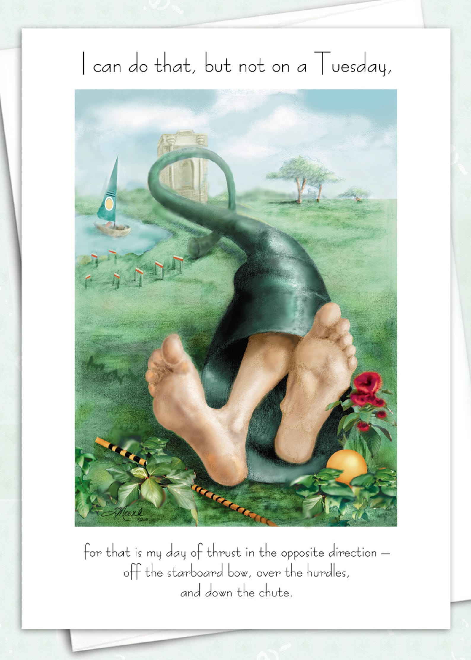 Funny Card, Friendship Card, Original Card, Whimsical Card, Unique Card ...