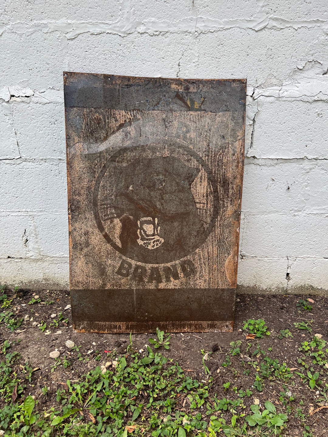 1940s Tiger Brand Sign Agg Fertilizer Sign 35" X 23" Farmhouse Rustic ...