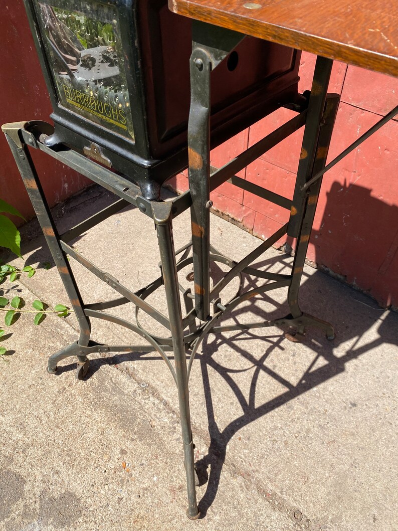 1900s Burrow Steampunk Industrial Toledo Adding Machine Stand | Etsy