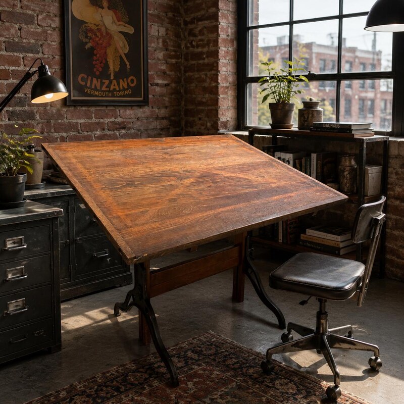 Antique Drafting Table - Etsy