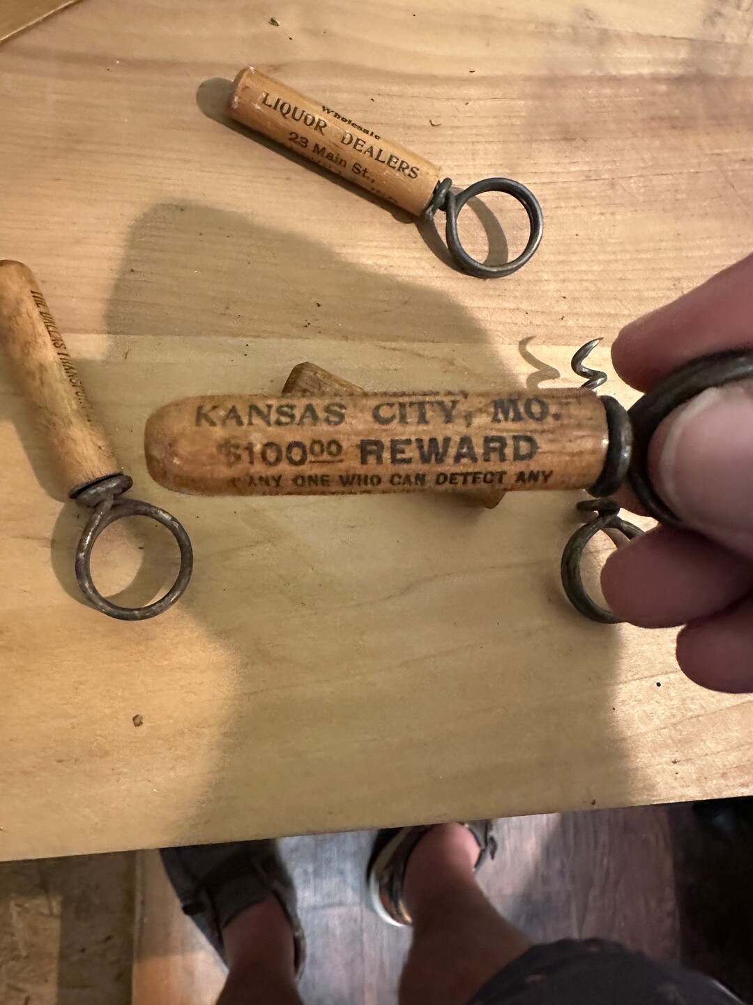 Antique Patented 1900s Corkscrew Cork Extractor Bar Advertising Pre Pro ...