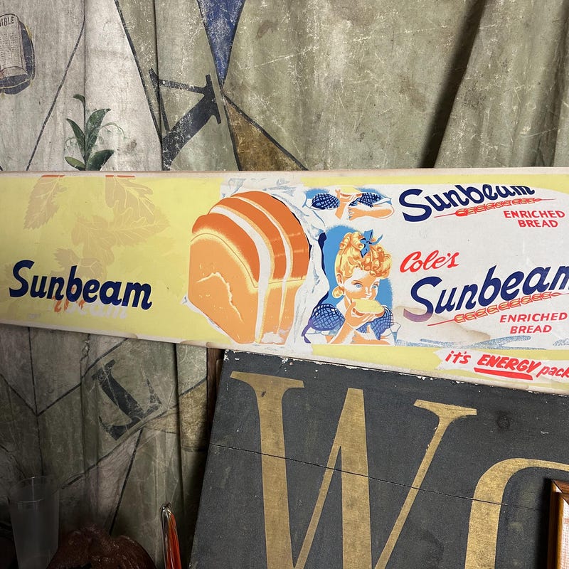 Sunbeam Bread Sign - Etsy
