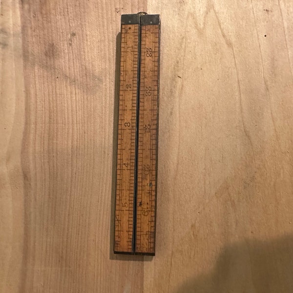 Vintage Wooden Ruler - Etsy