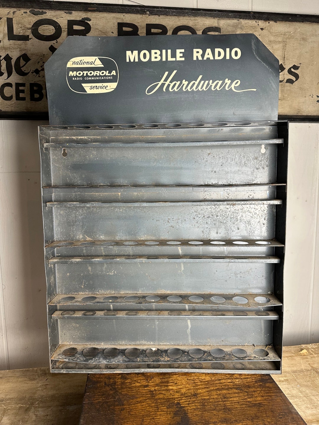 Vintage Motorola Mobile Radio Hardware 25 Metal Parts Display Sign ...