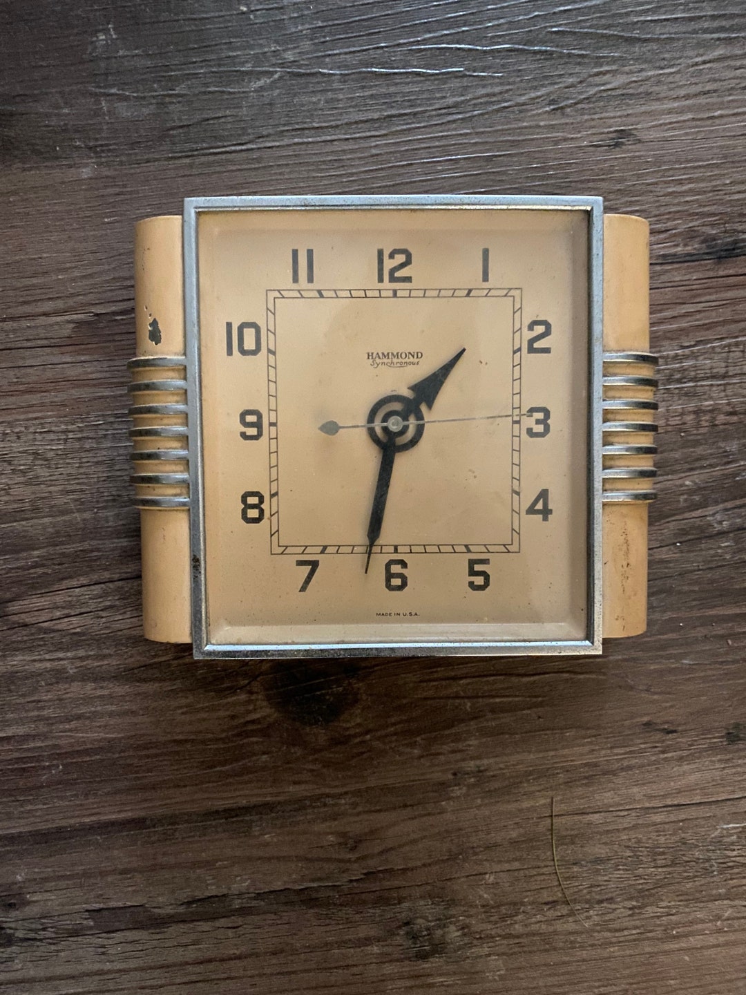 1930s Art Deco Wall Clock Hammond Stewardess Diner Kitchen Clock Rare ...