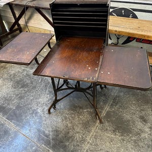 1940s Toledo Steel UHL Ohio Roll Top Desk Table Office Antique ...