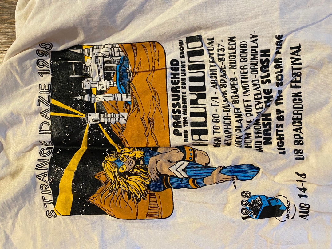 Vintage T-shirt Strange Daze 98 Spacerock Music Festival XL Hawkwind ...