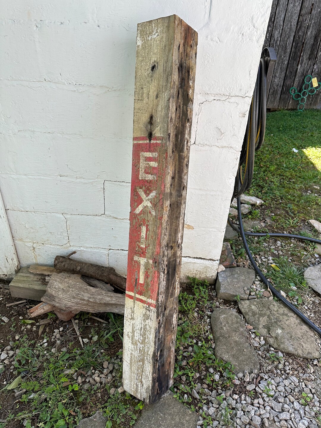 1950s Amusement Park Exit Sign Country Farmhouse Folk Art Trade ...