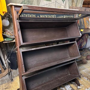Early 20th Century Biscuit General Store Apothecary Display Cabinet ...