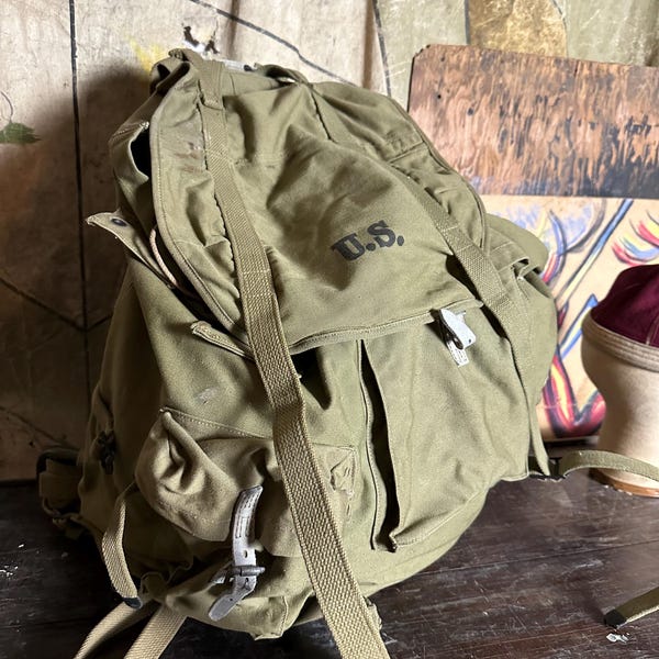 Ww2 Canvas Backpack - Etsy