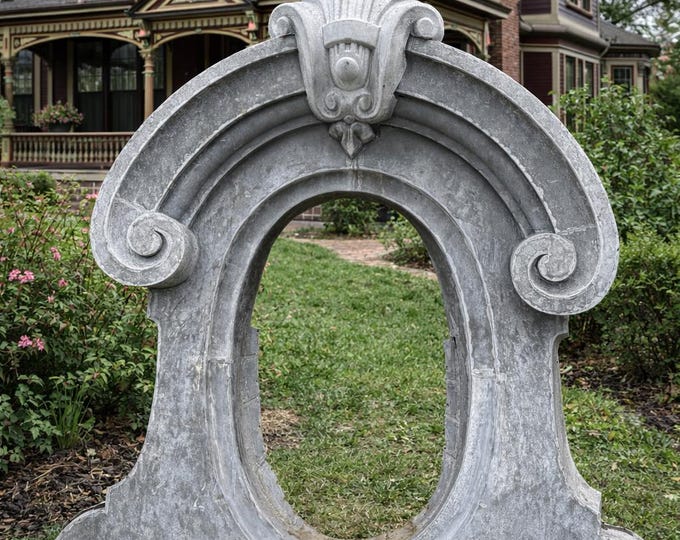 Antique Victorian Zinc Architectural Pediment C.1880s–1890s | Arched ...