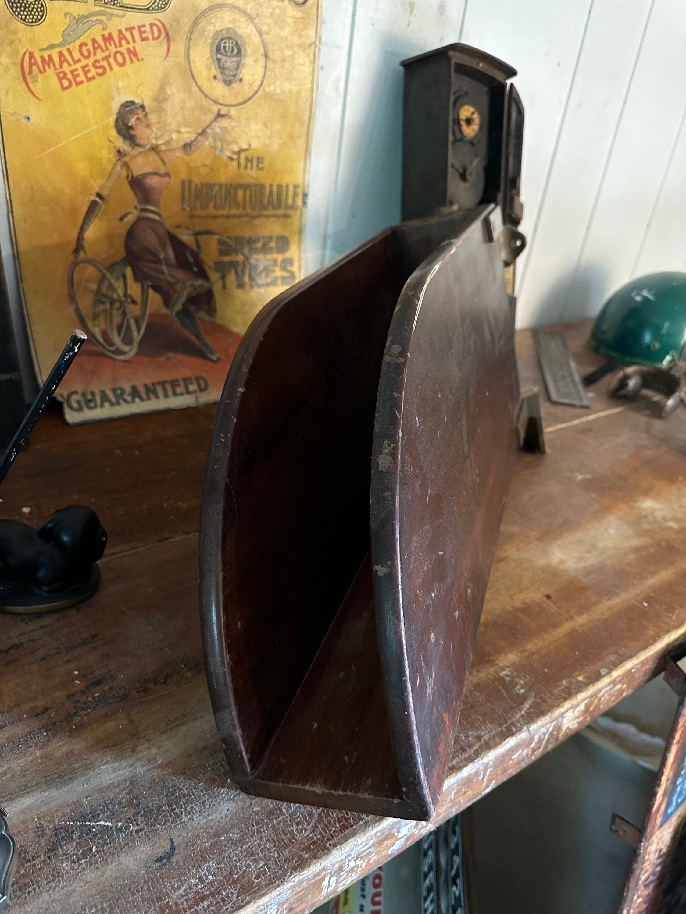 1890s Swing Out Industrial Brass Drafting Table Ledger Shelf Arm Office ...