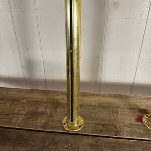 1960s 2 Vintage Brass Patina Isle Dividers Stanchions Posts Movie ...