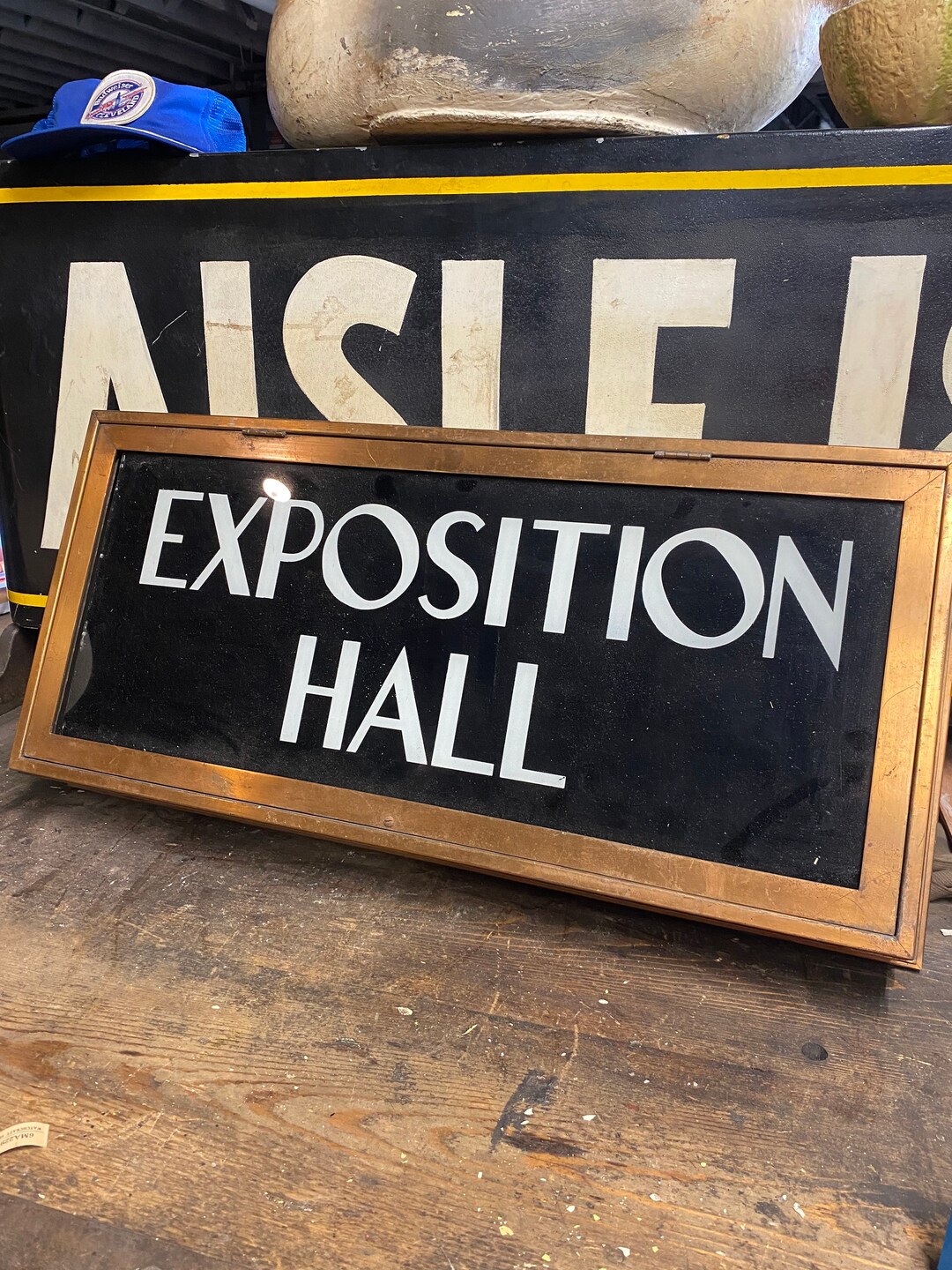 1940s Lighted Exposition Hall Sign Art Deco Hotel Restaurant Motel Cafe ...