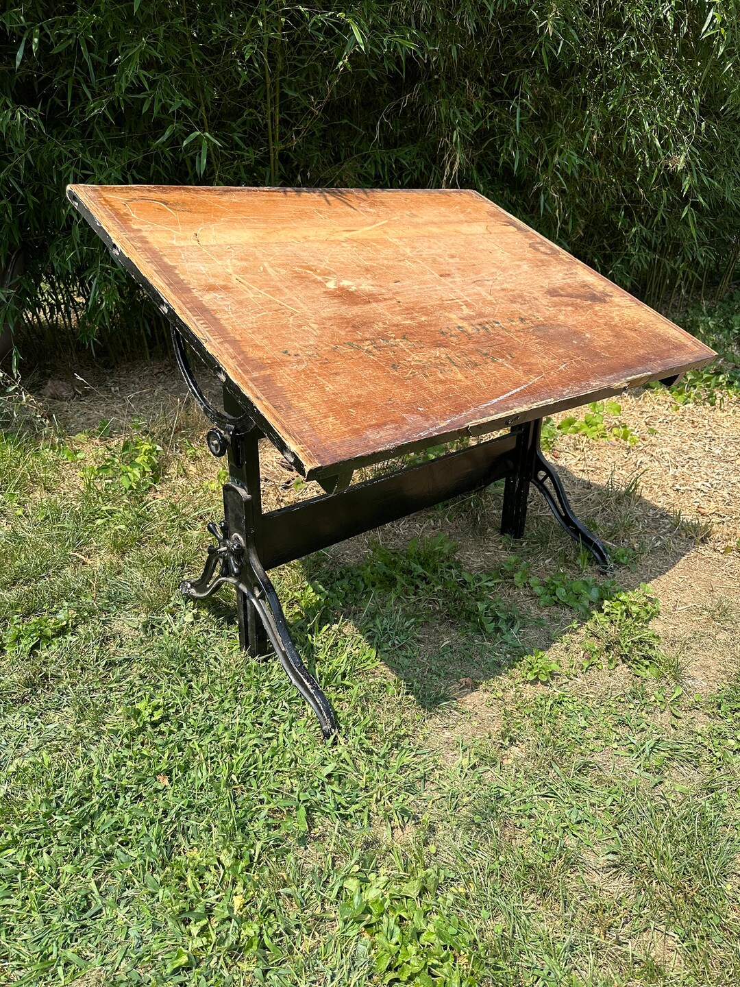 1940s Industrial Hamilton Cast Iron Drafting Table Office - Etsy