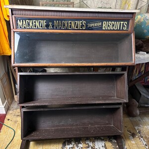 Early 20th Century Biscuit General Store Apothecary Display Cabinet ...