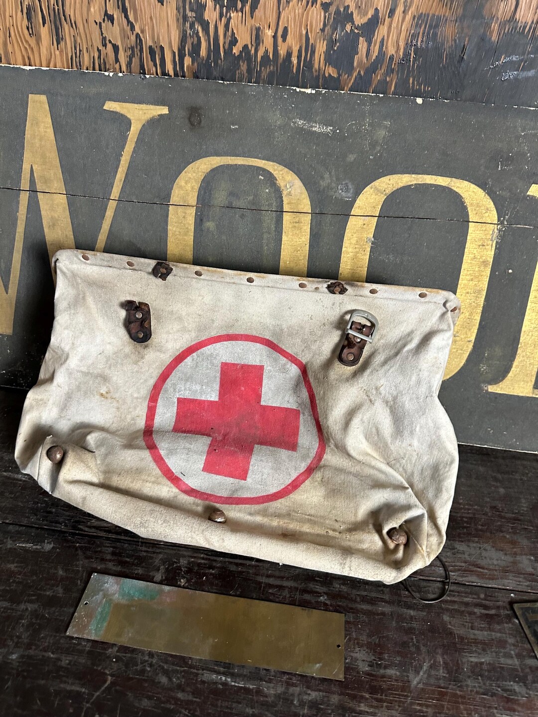 Red Cross British WW2 Medic Medical Doctors Deluxe Canvas Tool Bag Work ...