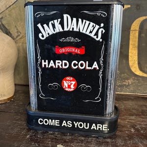Vintage JACK DANIEL'S Hard Cola Come as YOU Are Bar Display Sign ...
