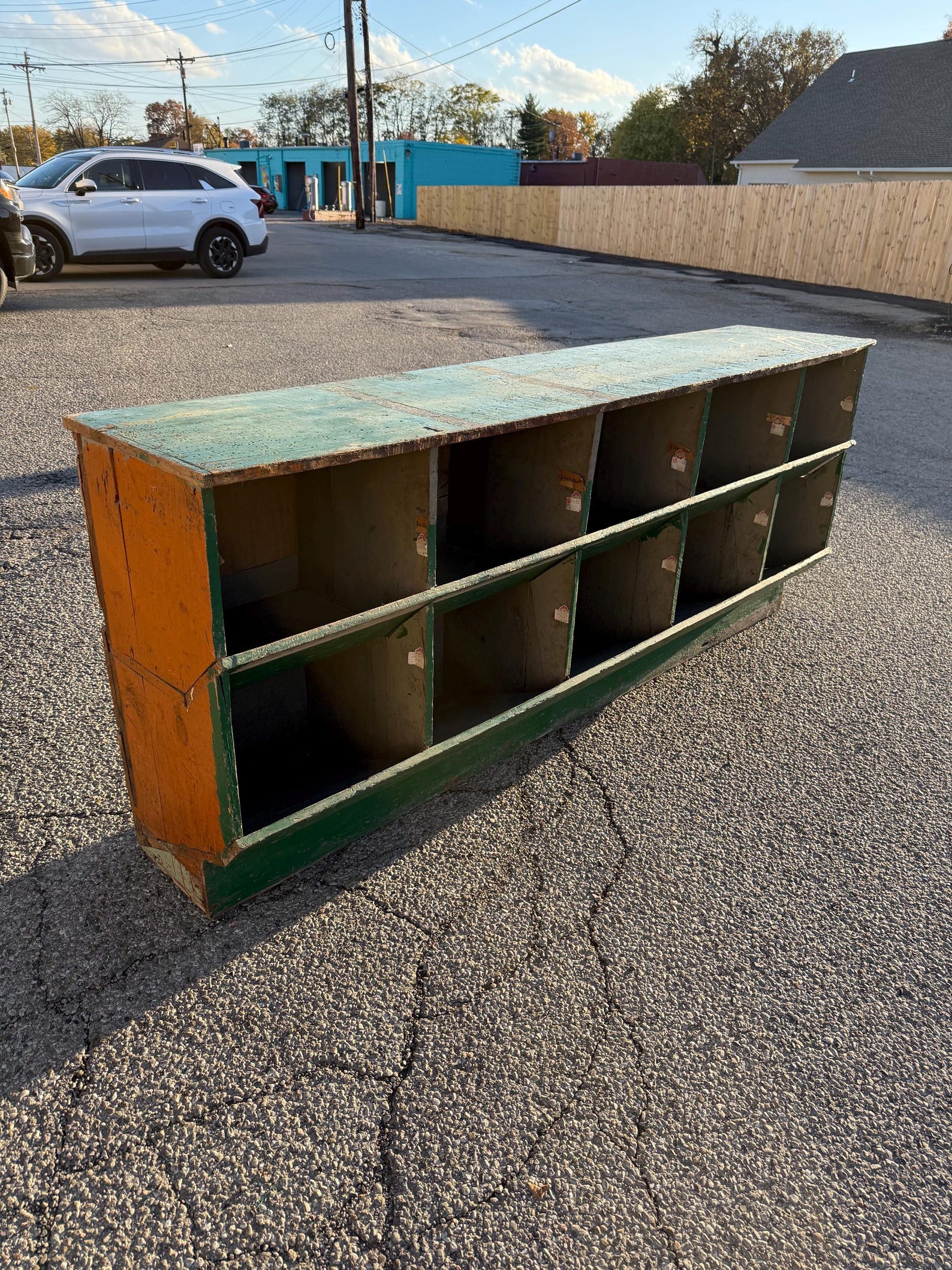 1910s Counter Nut and Bolt Pine Bar Kitchen Hardware Store Cabinet ...