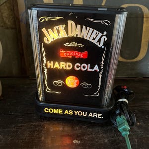 Vintage JACK DANIEL'S Hard Cola Come as YOU Are Bar Display Sign ...