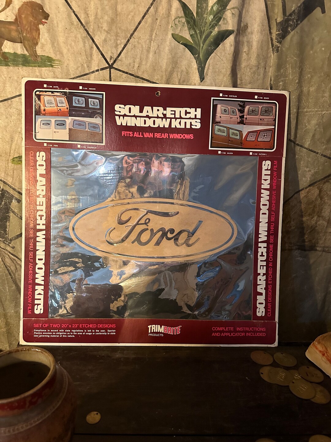 NOS 70s 80s Custom Van Rear Window Decal Kit Ford Advertising F 150 - Etsy