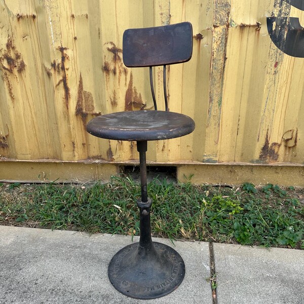 Industrial Bar Stool - Etsy